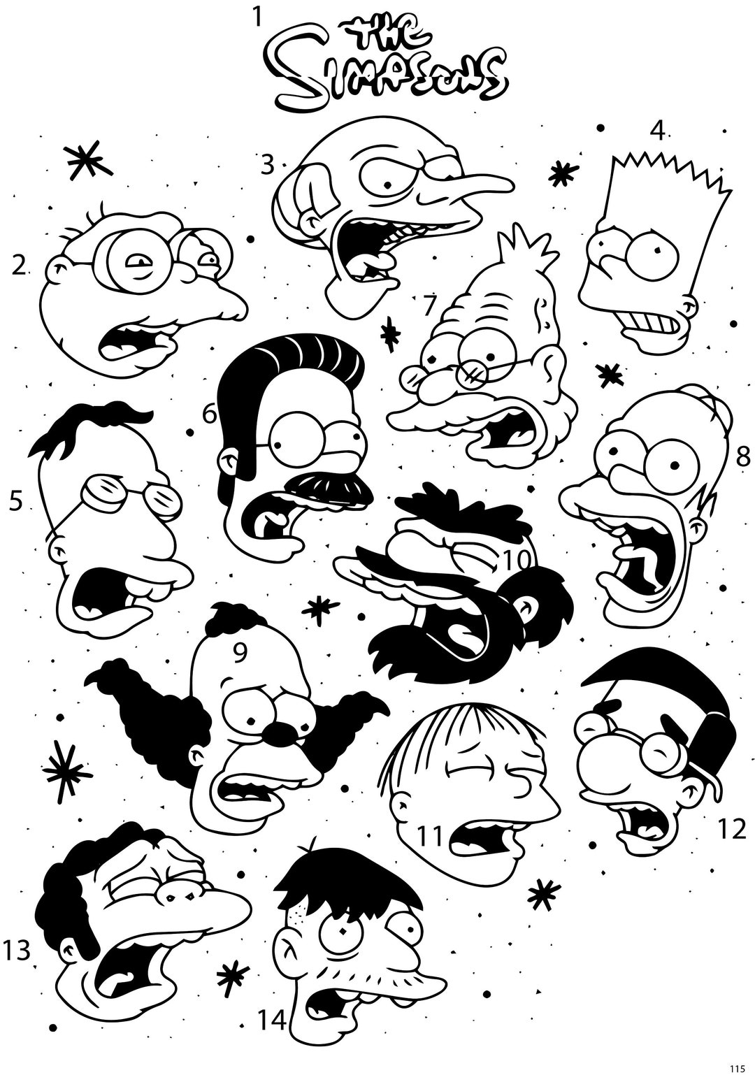 Pre-made Ready to Use the Simpsons Flash Tattoo Stencils Set of 4 - Etsy