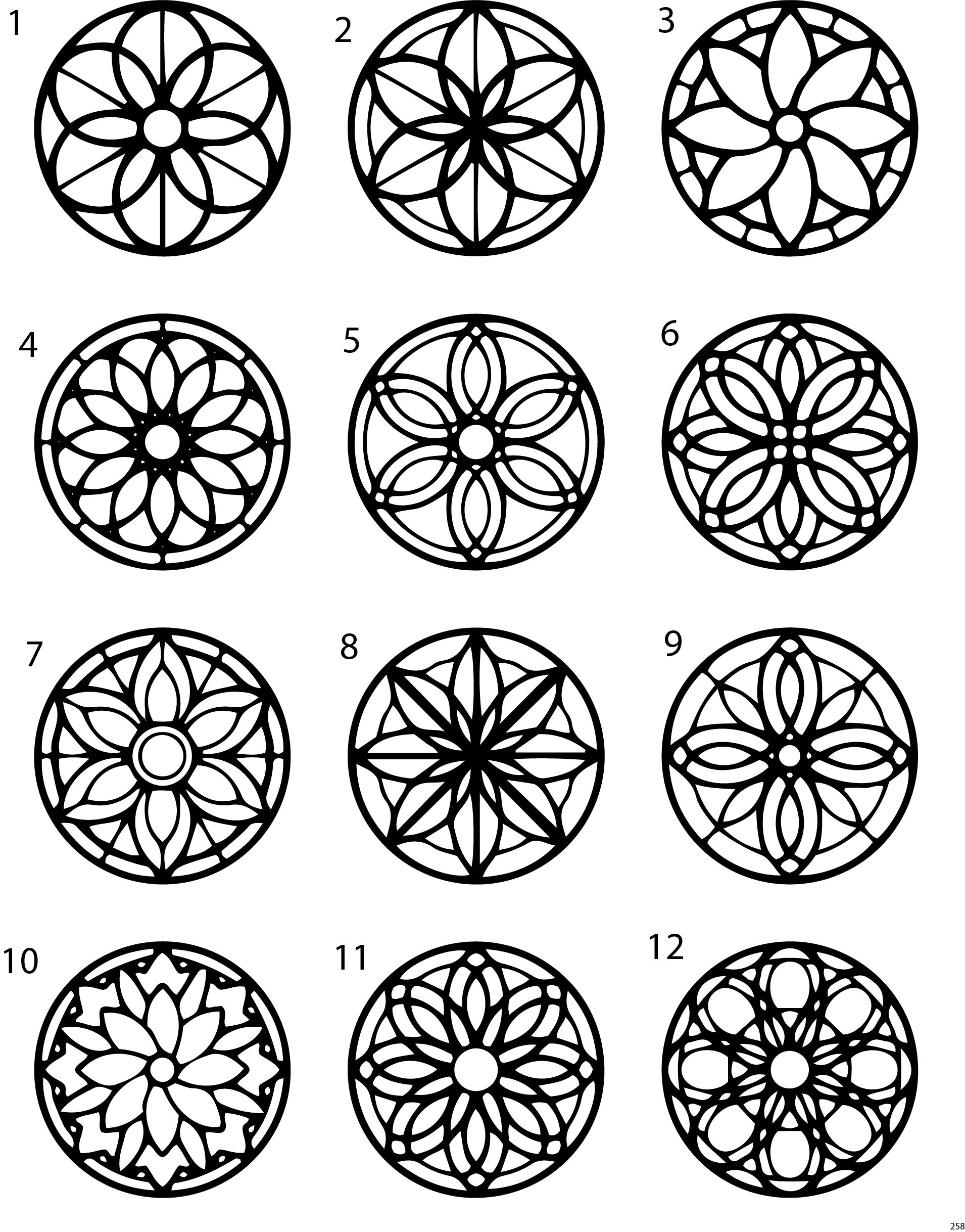 Pre-made Ready to Use Hand Poke Girly Mandala Flash Tattoo - Etsy