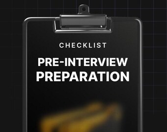 Interview Preparation Checklist: Job Interview Guide (PDF) - Etsy