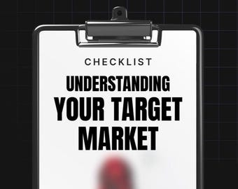 Target Market Research Checklist: Customer Insights Guide - Etsy
