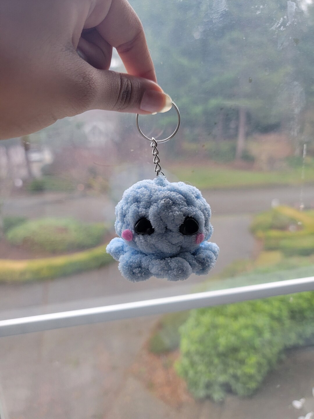 Cute Blue Octopus Keychain Crochet - Etsy