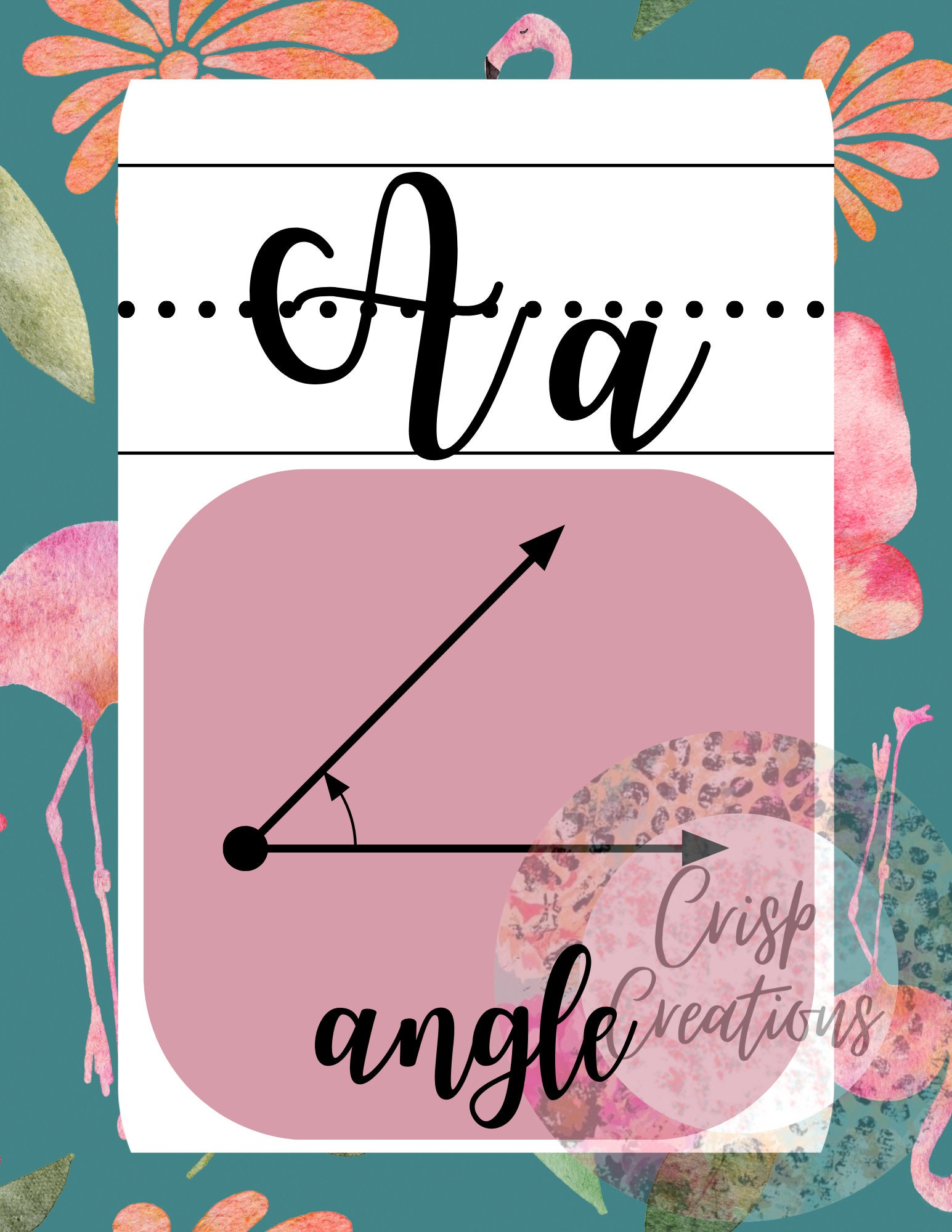 Tropical Cursive Alphabet Math Line - Etsy