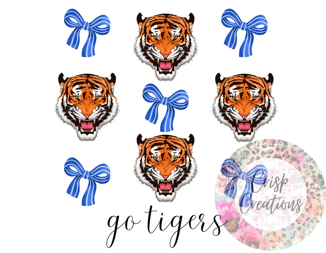 Tigers and Bows PNG - Etsy