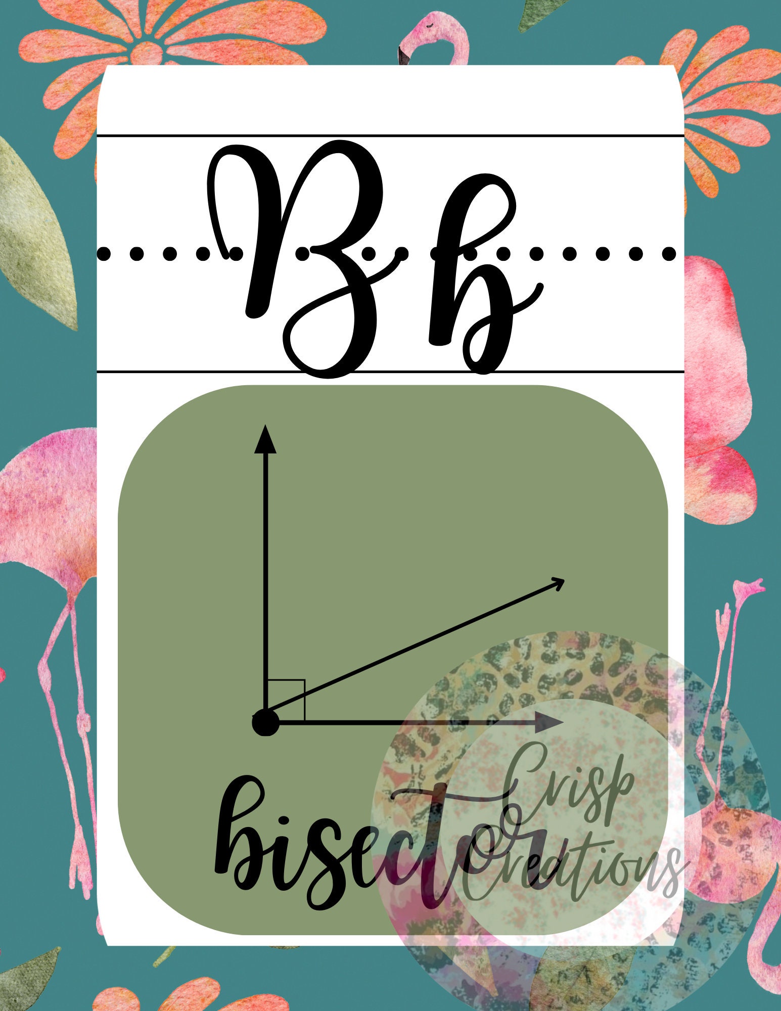 Tropical Cursive Alphabet Math Line - Etsy