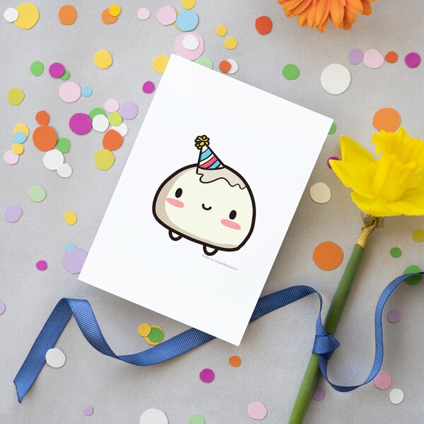 Mochi Birthday Invitation - Etsy