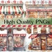 Christmas Bakery Shop, Watercolor Bakery Clipart, Decorated Holiday ...
