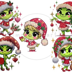 Girl Grinch PNG, Christmas Grinch PNG, Cute Christmas Shirt, Grinch ...