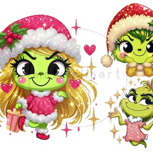 Girl Grinch PNG, Christmas Grinch PNG, Cute Christmas Shirt, Grinch ...