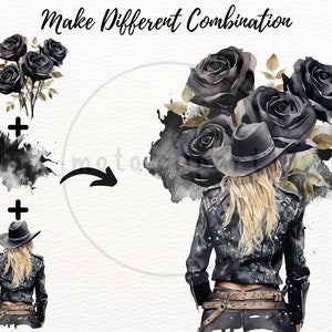 Coastal Cowgirl Clipart, Watercolor Cowgirl Boots, Cowgirl Bachelorette ...