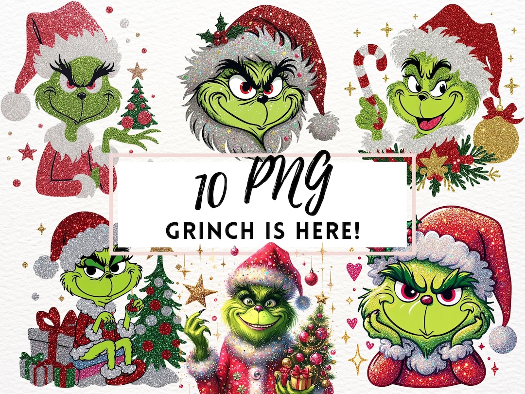 Funky Grinch PNG, Christmas PNG, Cute Christmas Shirt, Grinch Digital ...