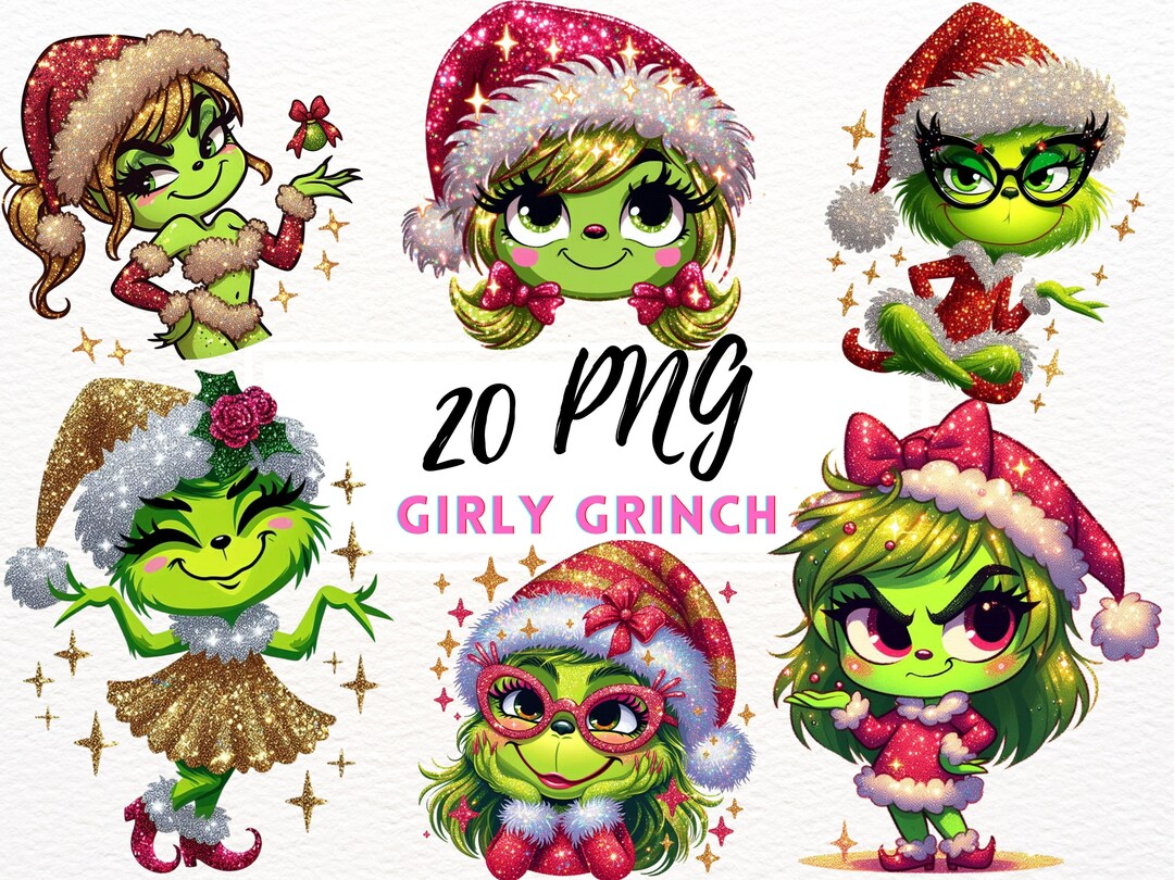 Girl Grinch PNG, Christmas Grinch PNG, Cute Christmas Shirt, Grinch ...
