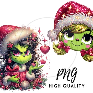Girl Grinch PNG, Christmas Grinch PNG, Cute Christmas Shirt, Grinch ...