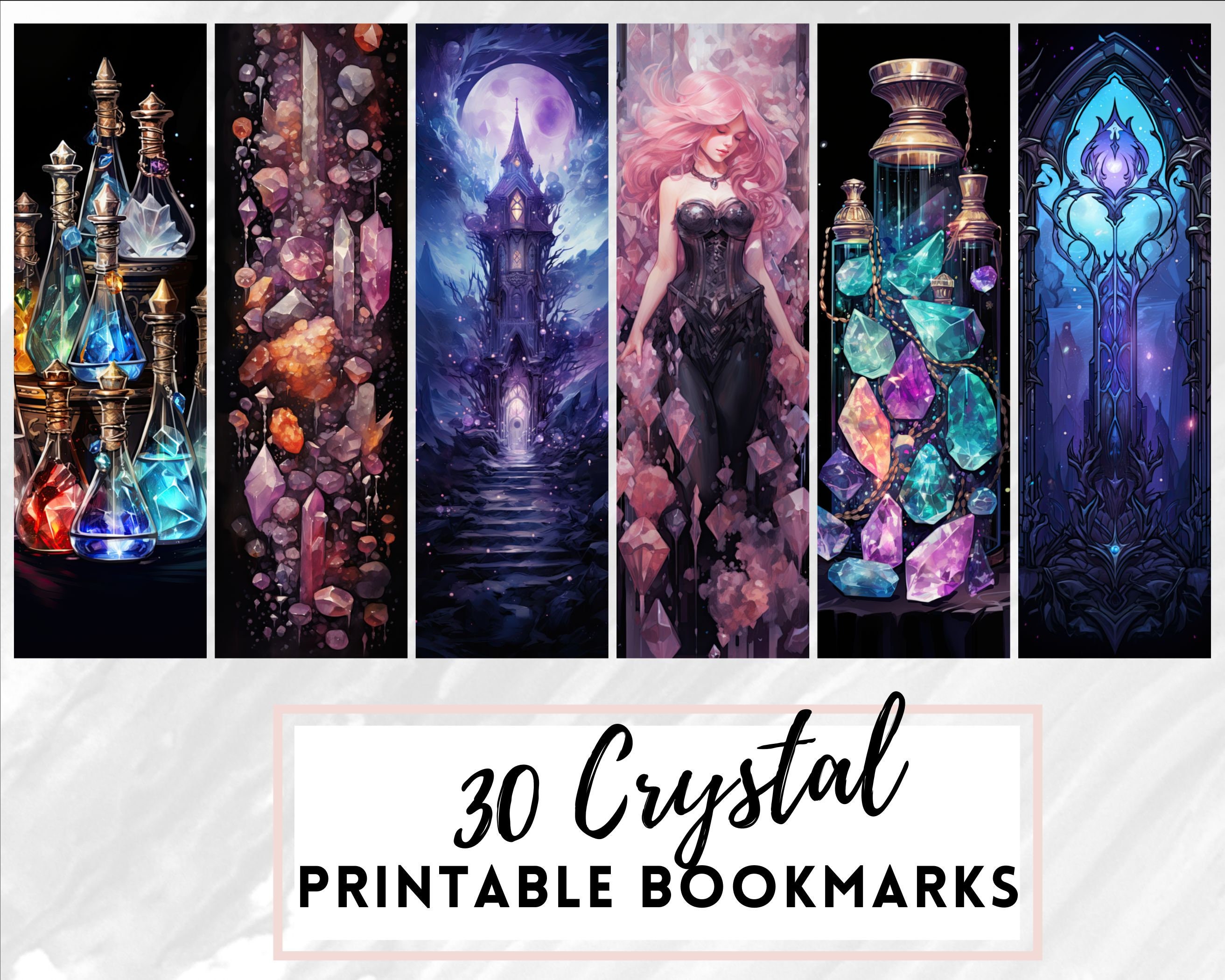 Digital Printable Bookmarks Bookmark Designs Fantasy - Etsy