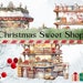 Christmas Bakery Shop, Watercolor Bakery Clipart, Decorated Holiday ...