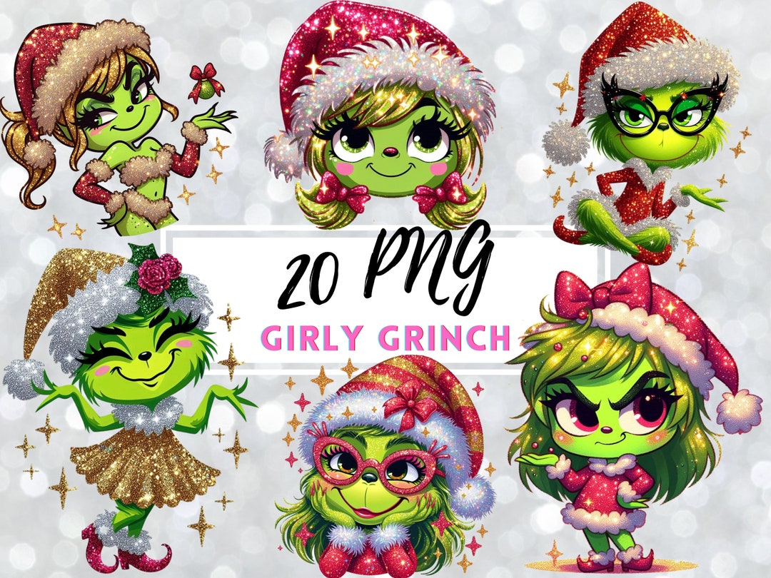 Girl Grinch PNG, Christmas Grinch PNG, Cute Christmas Shirt, Grinch ...