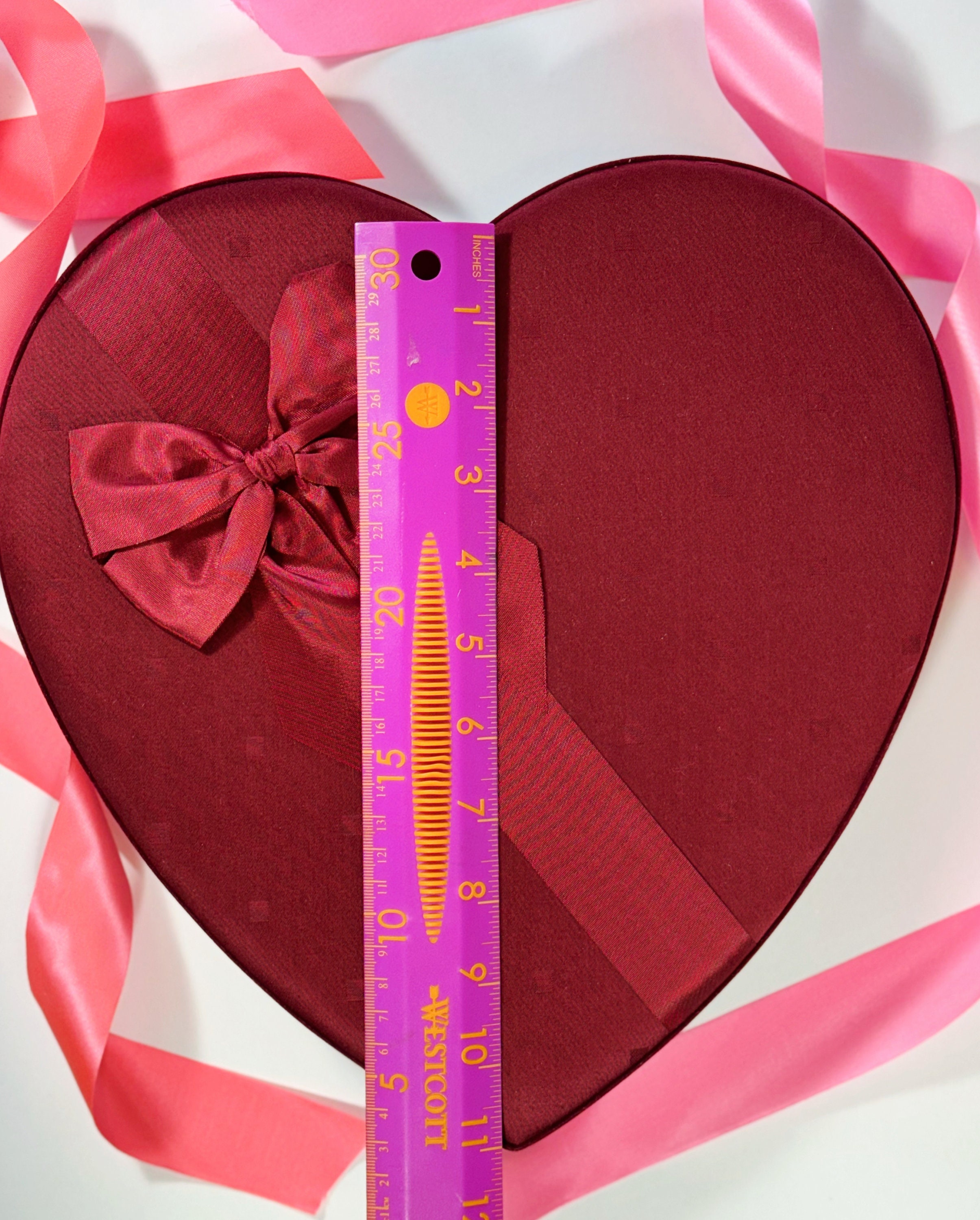 1990s Vintage Sees Candies Box is the burgundy Check Heart for 2lbs of ...