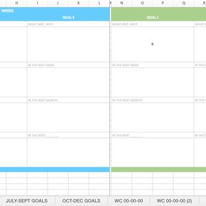 Customisable Excel Weekly Planner & Accountability Tracker - Etsy