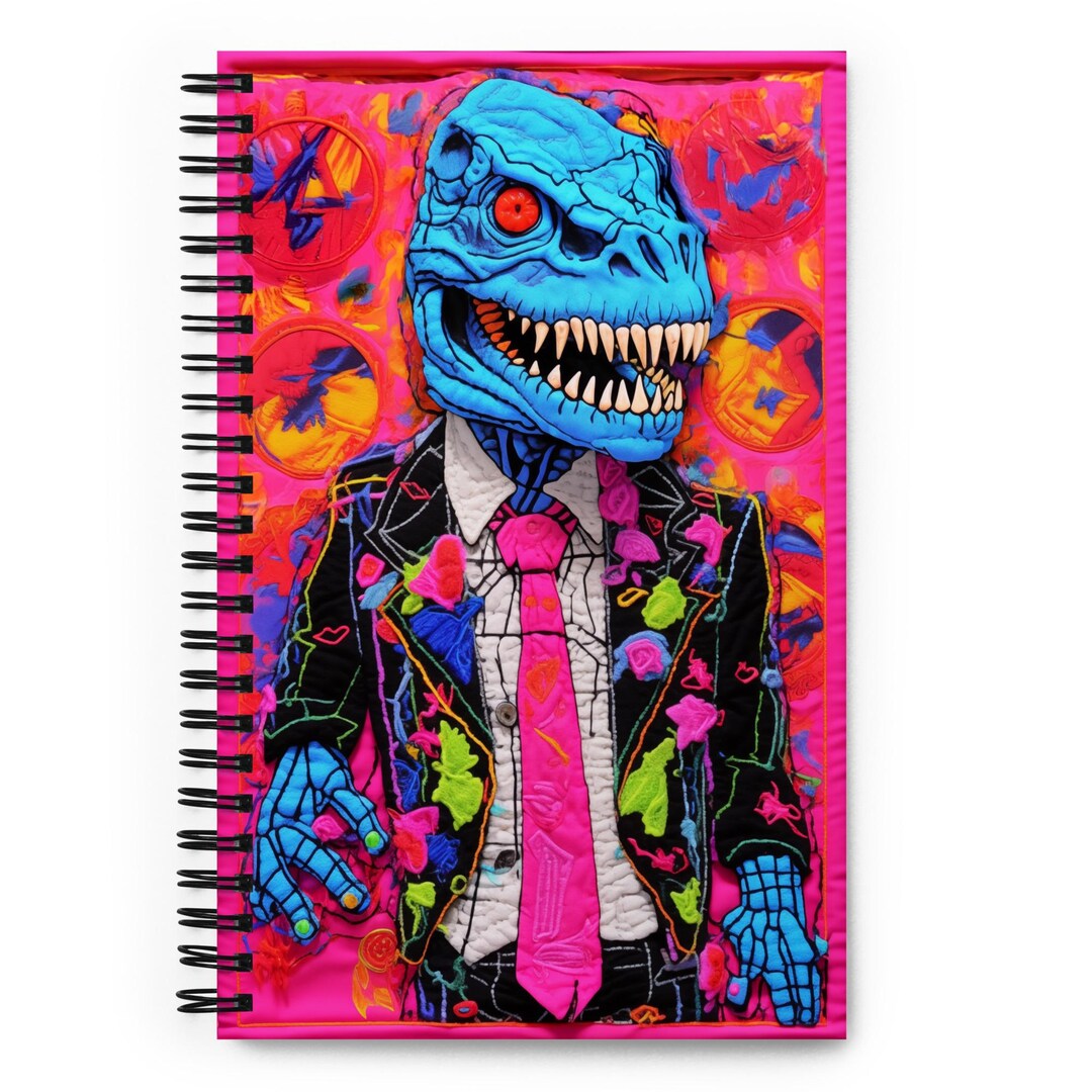Zombie T Rex Spiral Notebook 5.5 X 8.5 New Product August 2024 Store Re ...