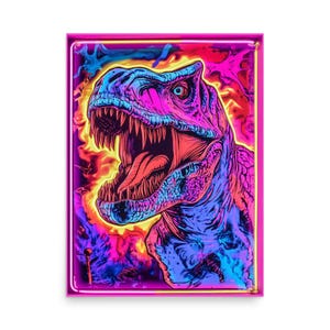 Zombie T-rex - Wall Art - 18" X 24" - Enhanced Matte Paper Poster - Etsy