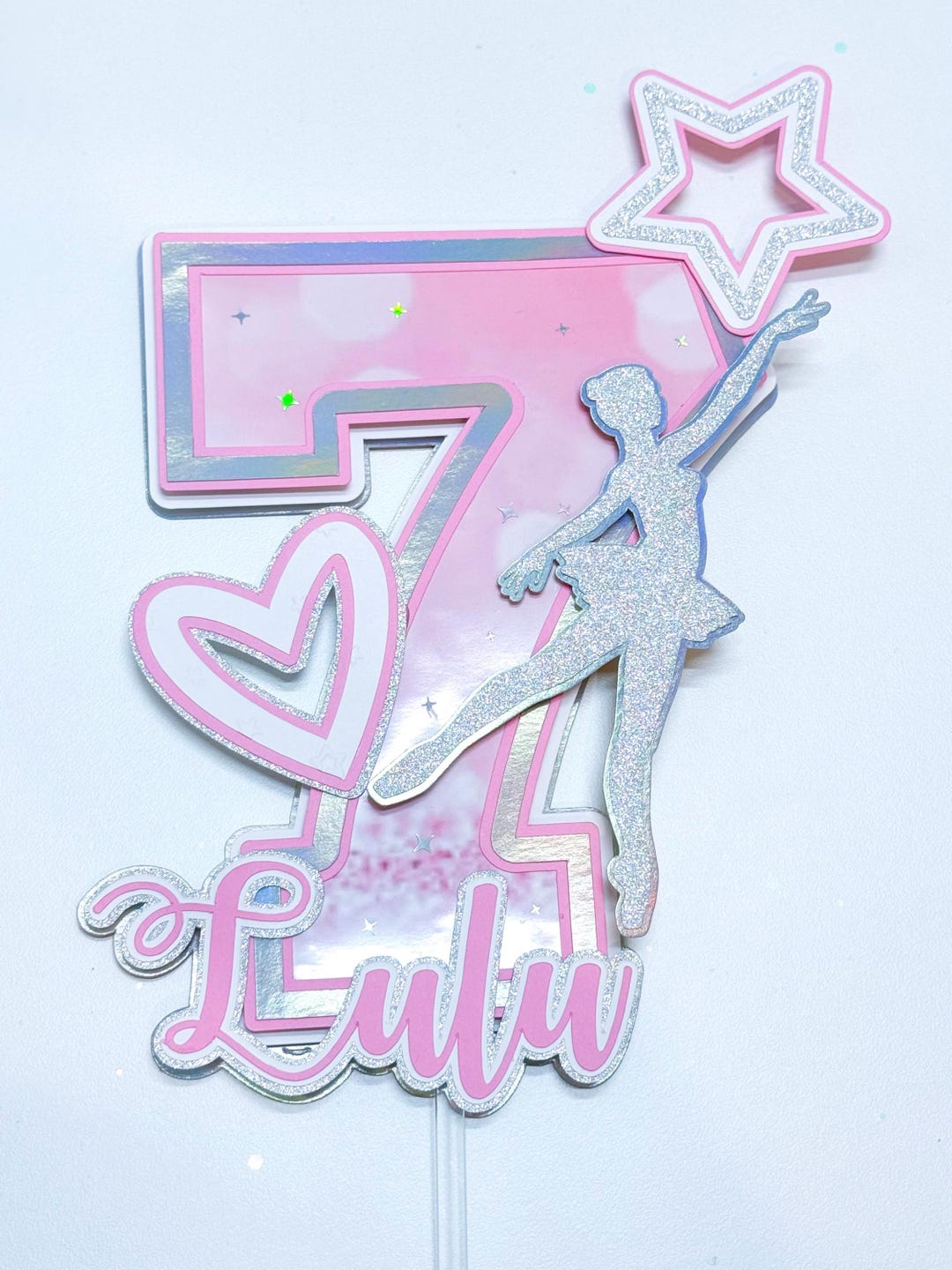 Ballerina Cake Topper, Gymnastic Party Theme, Ballerina Shaker Cake ...
