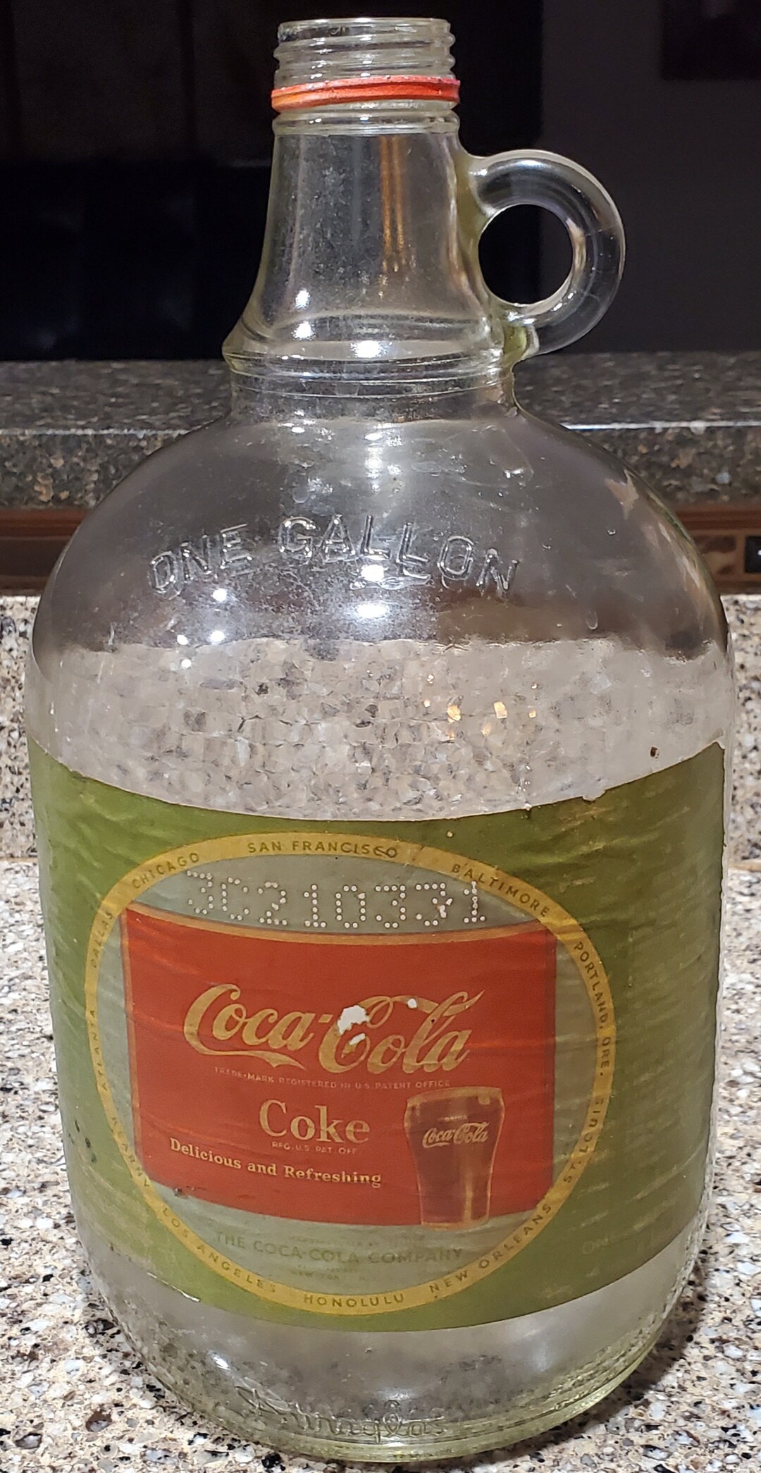 1930's Glass 1 Gallon Coca Cola Syrup Jug From the Original Coca Cola ...