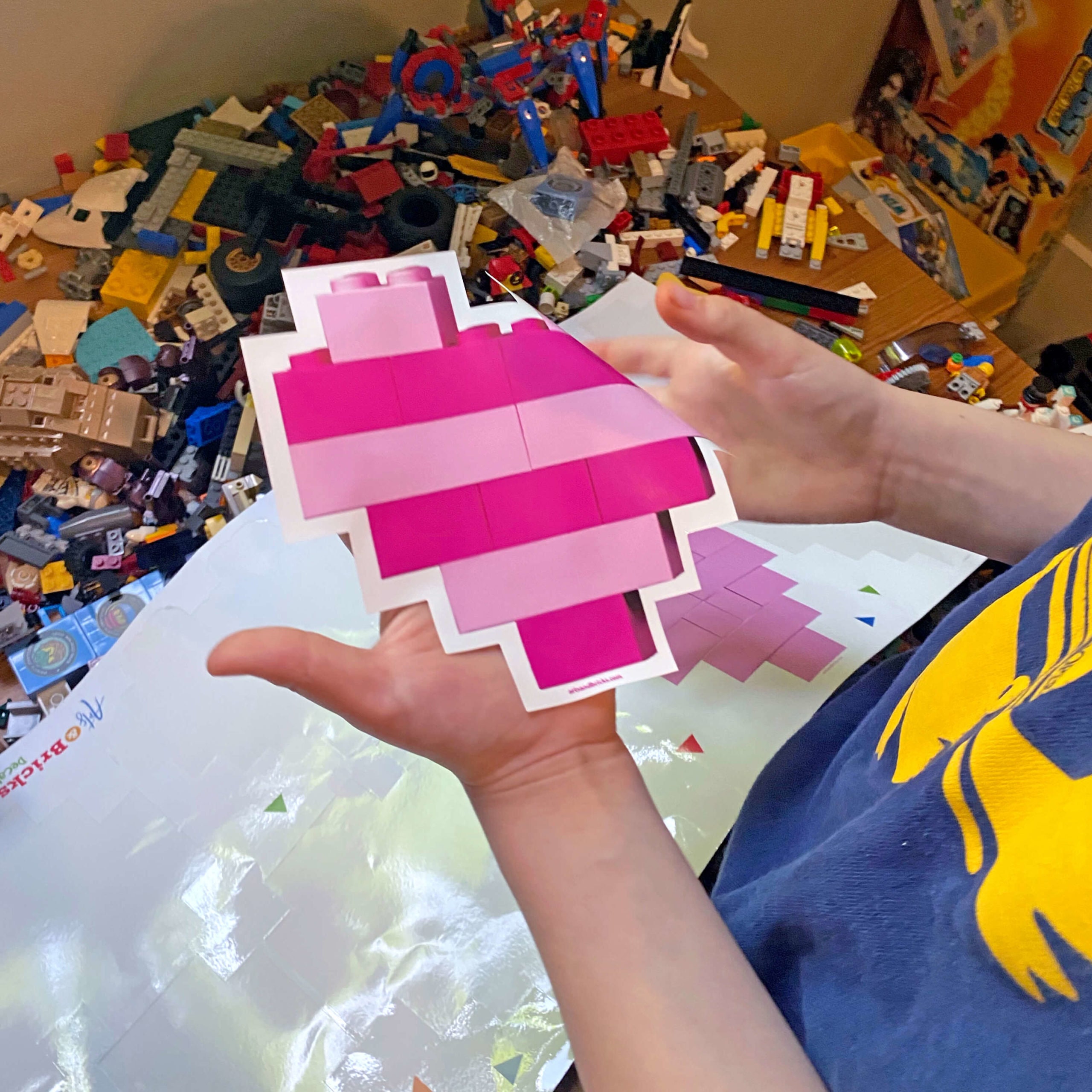 Heart Window Stickers and Clings for LEGO® Brick Fans: Colorful Kids ...