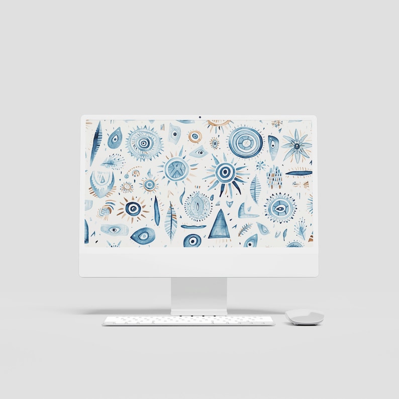 Evil Eye | Evil Eye Print | Desktop Template | Neutral Wallpaper ...