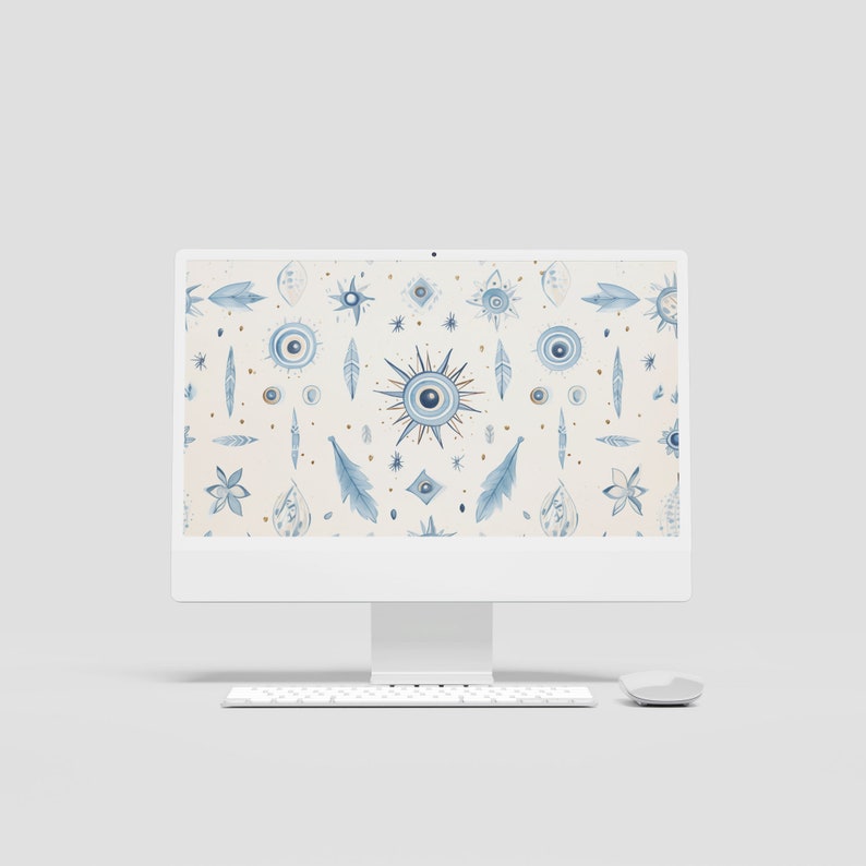 Evil Eye | Evil Eye Print | Desktop Template | Neutral Wallpaper ...