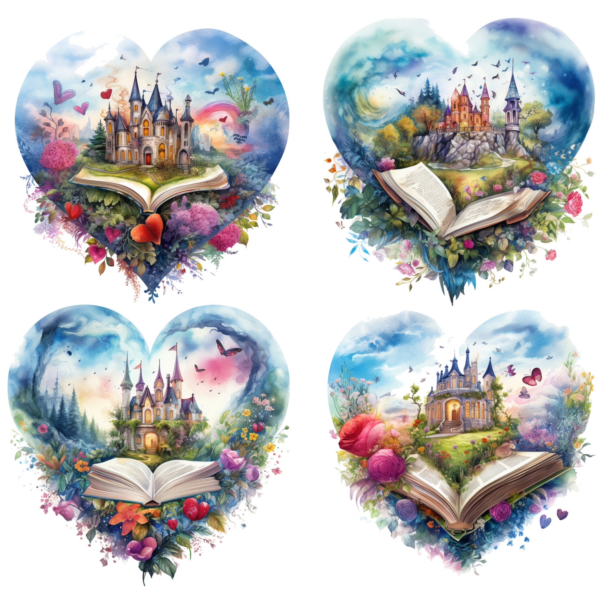 Clipart Fantasy Book for Junk Journal Clipart Fairytail Castle Clip Art ...