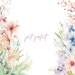 Clipart Floral Borders Clip Art Bundle Wild Flowers Borders Watercolor ...