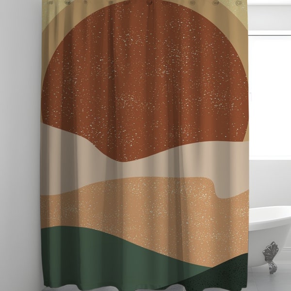 Rust Shower Curtain - Etsy