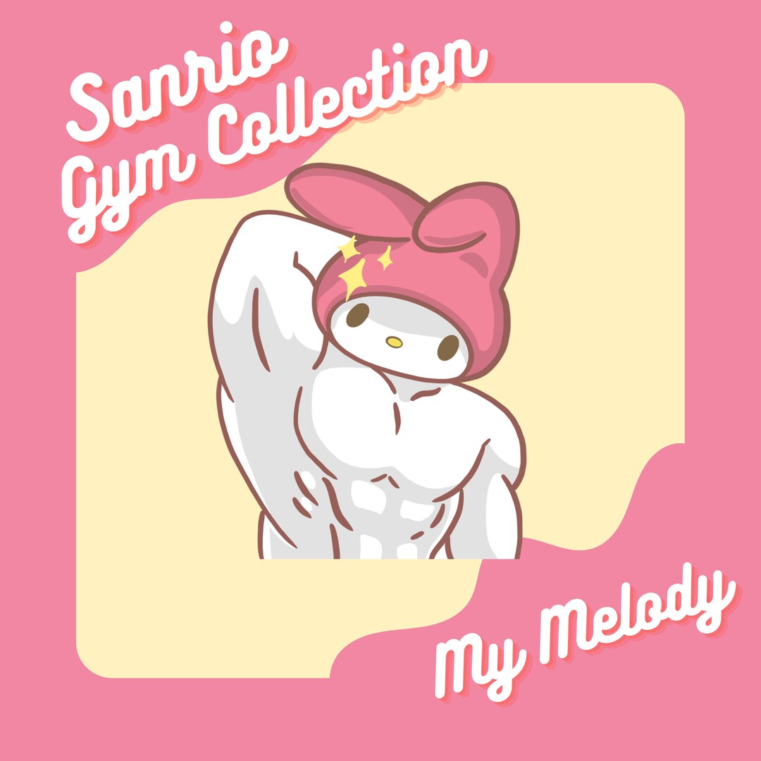 Buff My Melody Sticker - Etsy
