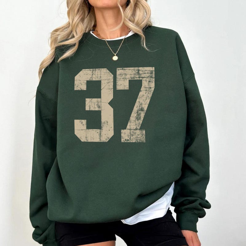 Sweatshirt Large Number - Etsy
