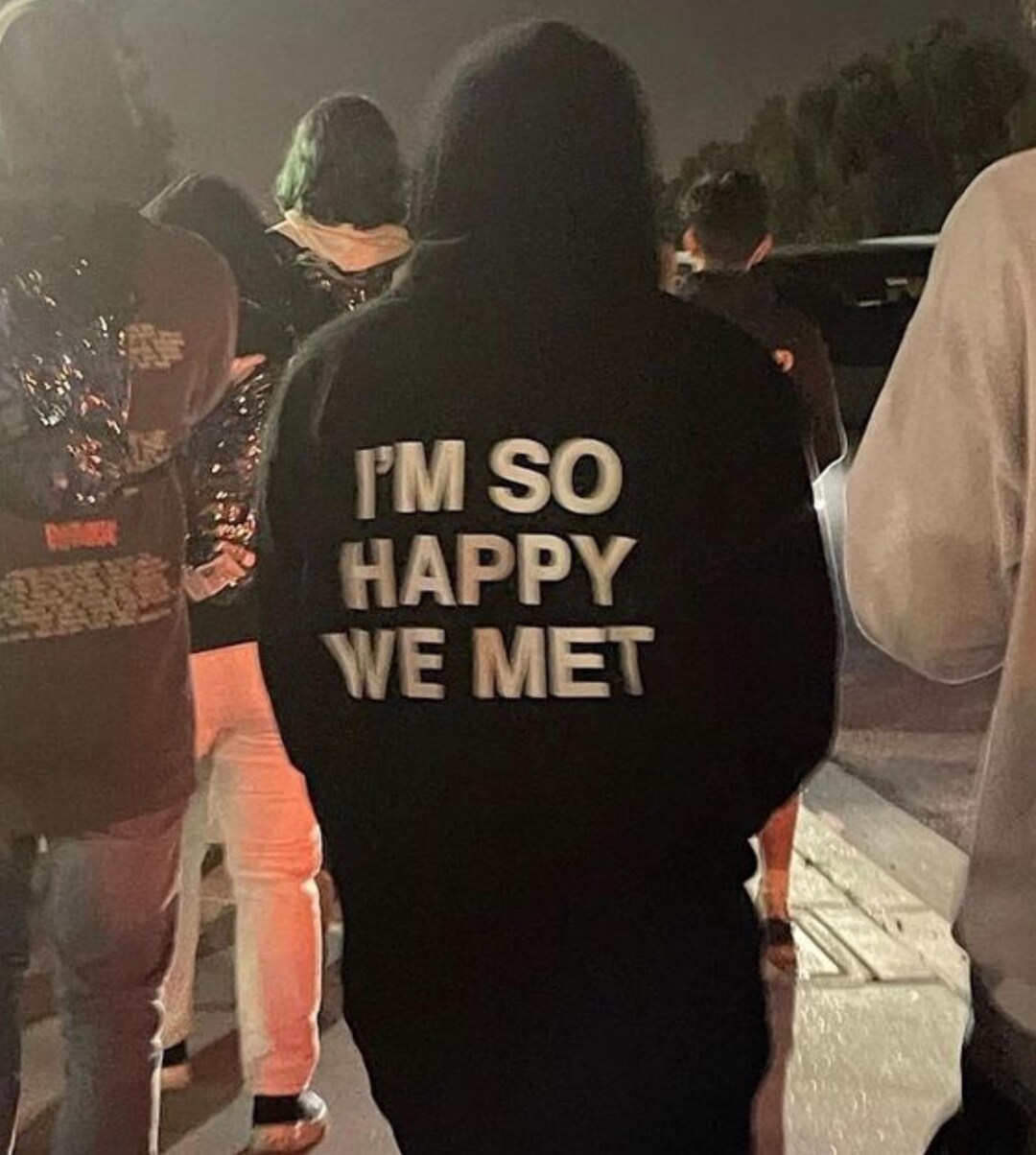I'm so Happy We Met Aesthetic Unisex Hoodie - Etsy