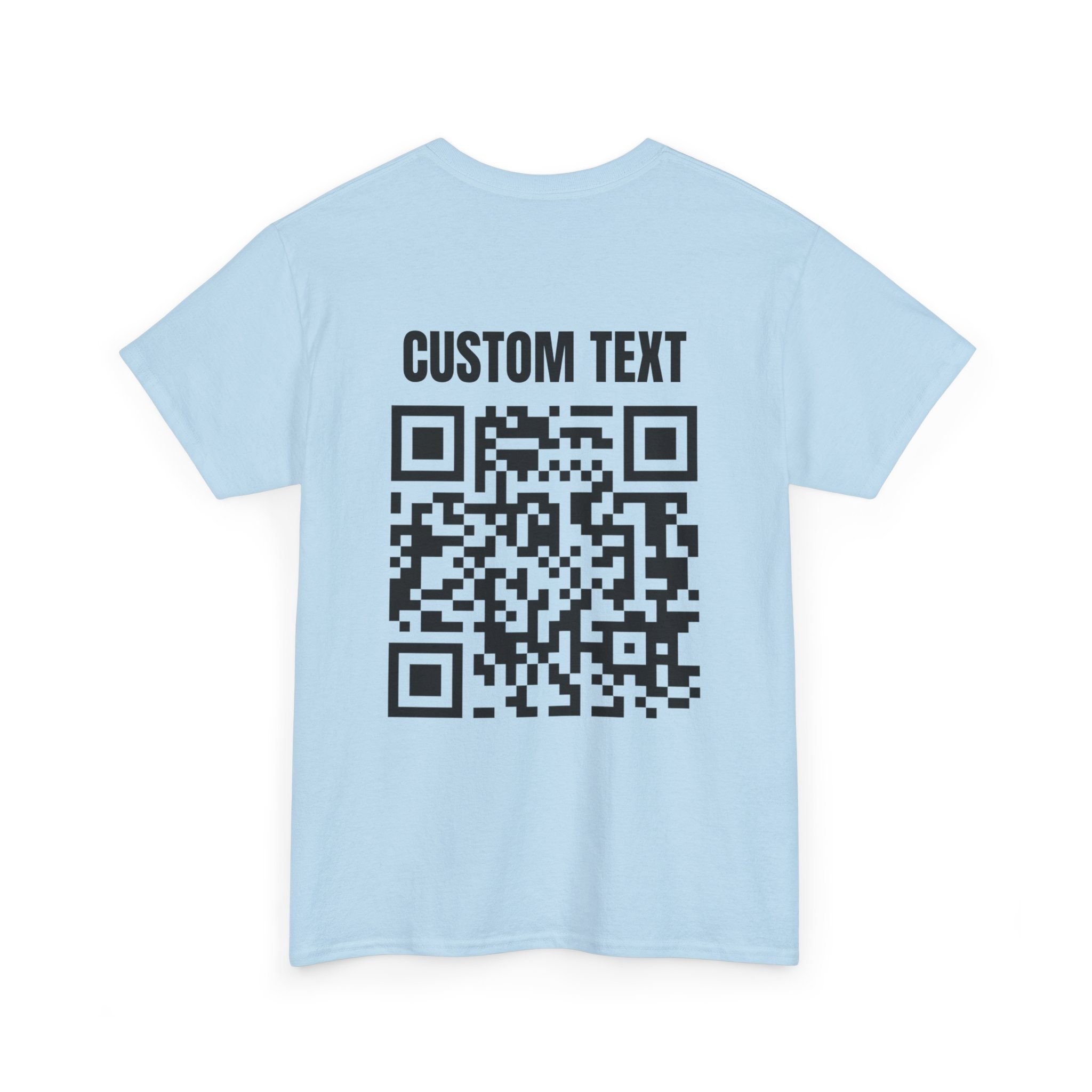 Custom Text QR Code Unisex Tshirt - Etsy
