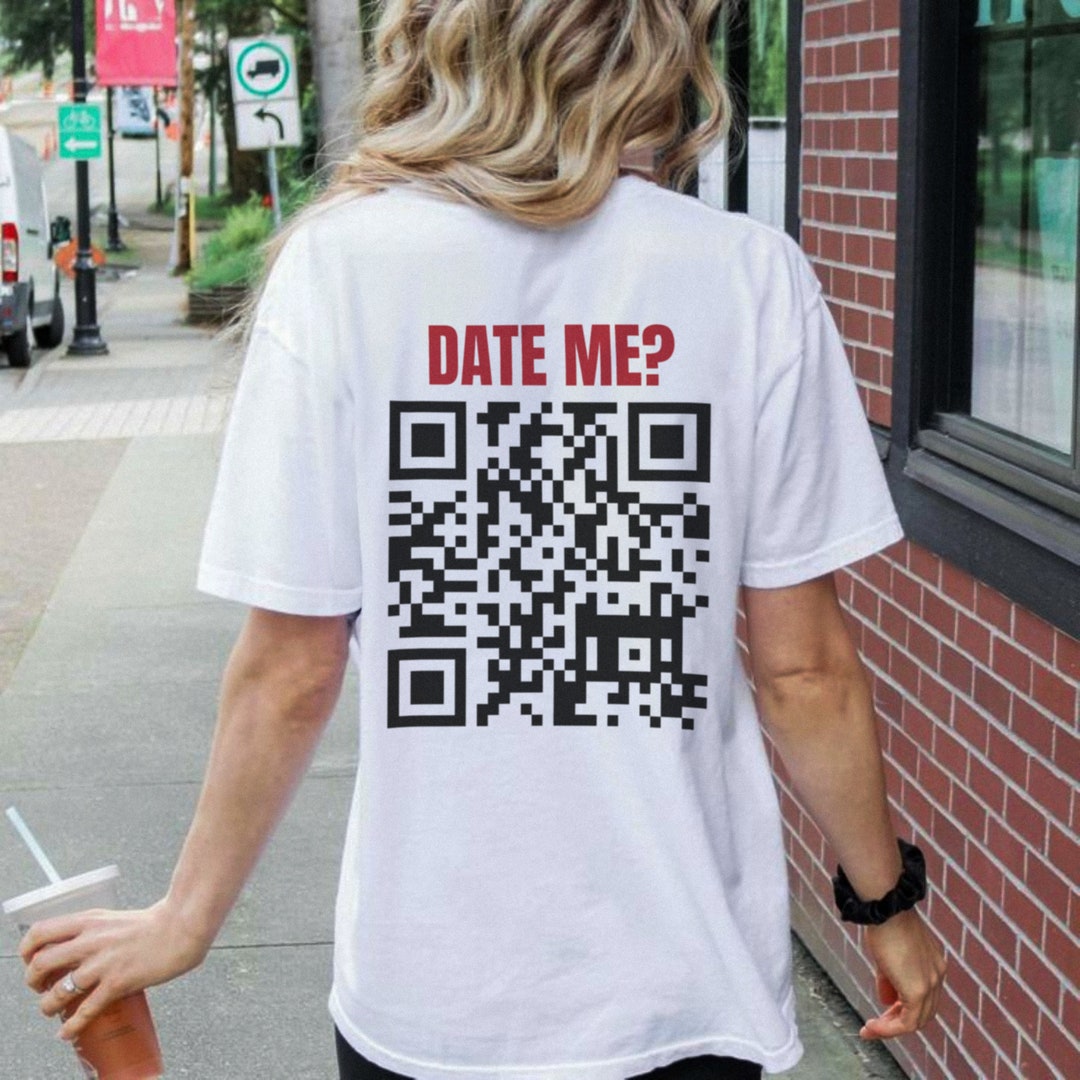 Date Me Custom QR Code Tshirt - Etsy