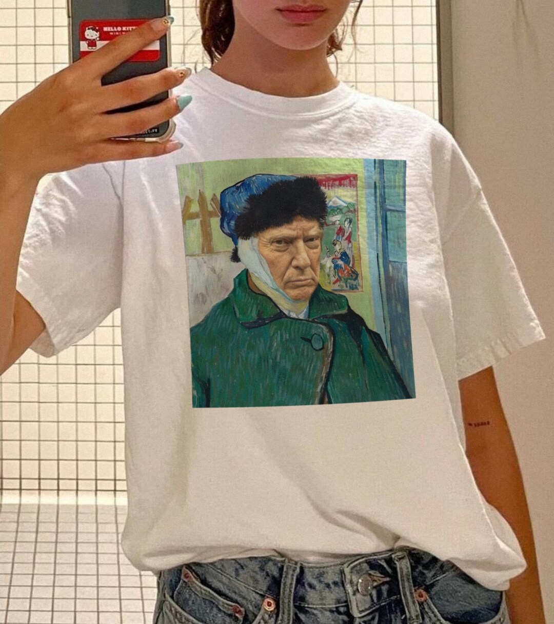 Van Gogh Donald Trump Funny Dark Humor Shirt, I Stand With Donald Trump ...