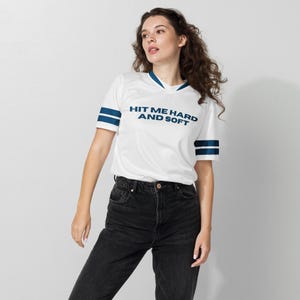 Your Custom Text Jersey, Black or White Aesthetic Fan Merch Jersey - Etsy