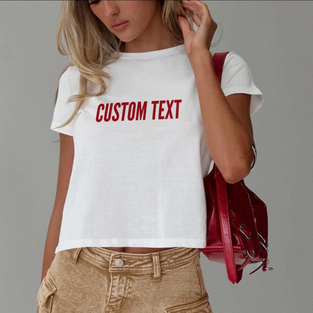 Your Custom Text Tshirt or Baby Tee - Etsy