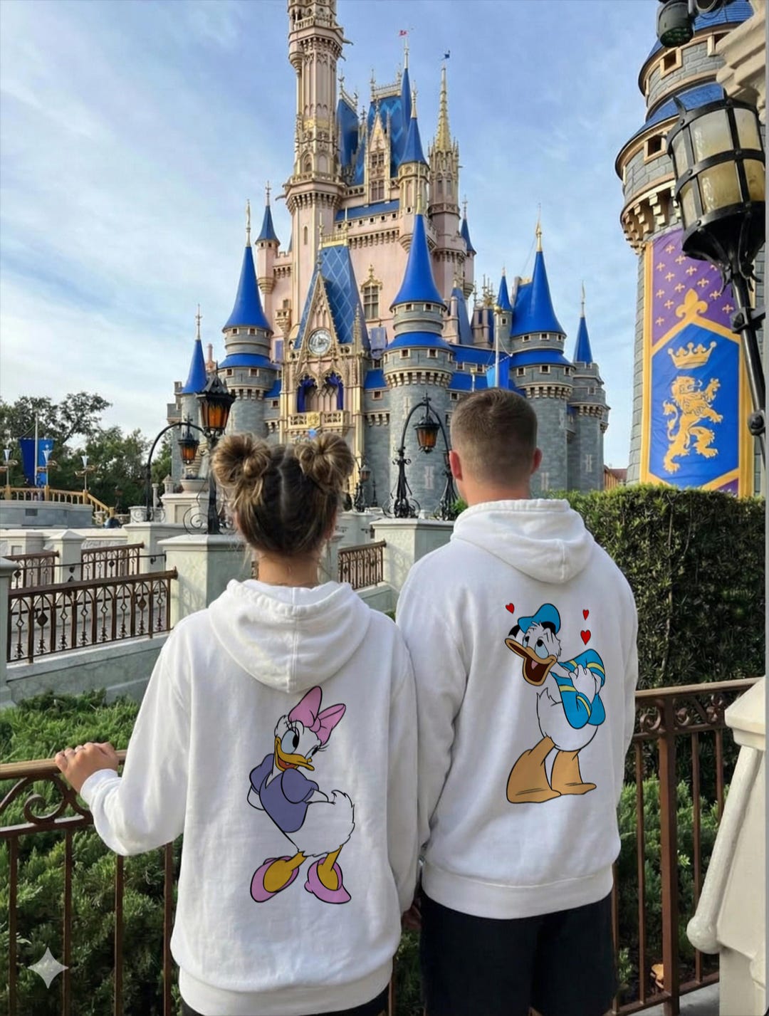 Daisy and Donald Duck Couple Matching Tee, Disneyland Trip Shirts ...