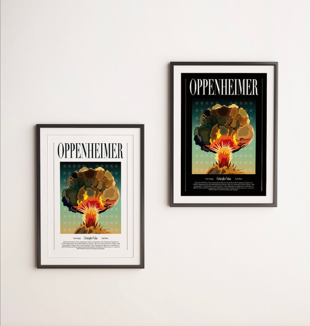 Oppenheimer Movie-inspired Digital Download Posters WWII History ...
