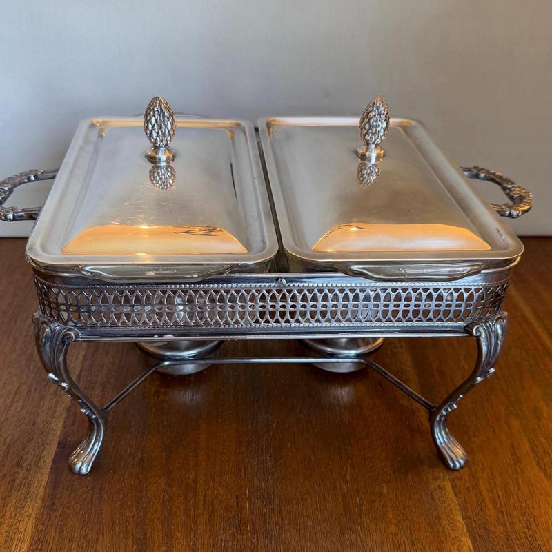 Silver Buffet Server - Etsy