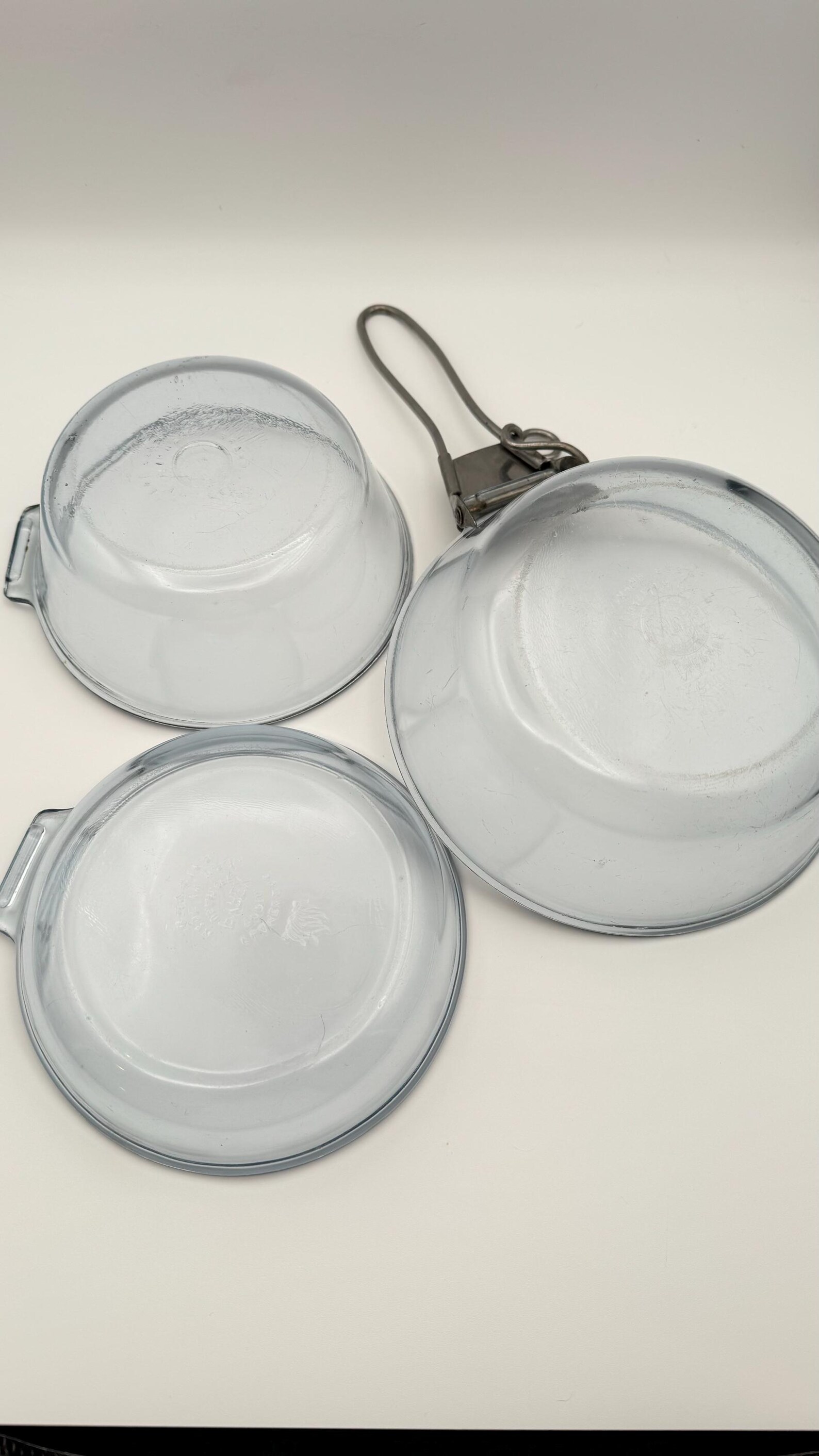 Vintage Pyrex Flameware Blue Glass Set With Handle 2qt, 3qt, 5qt - Etsy