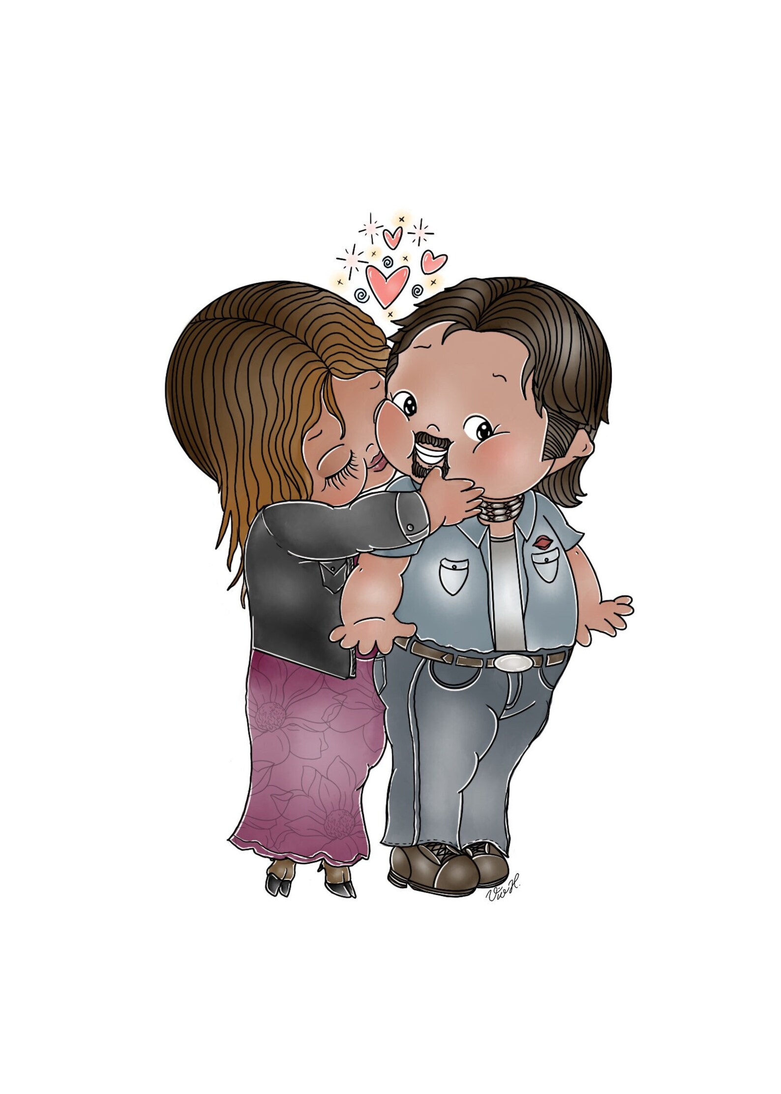 Kenny Boy and Deer Lady Kewpies 5x7 Matte Print - Etsy