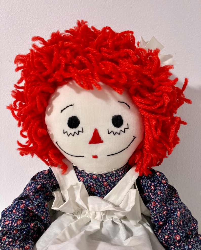 Vintage Handmade Raggedy Ann Doll 24 - Etsy