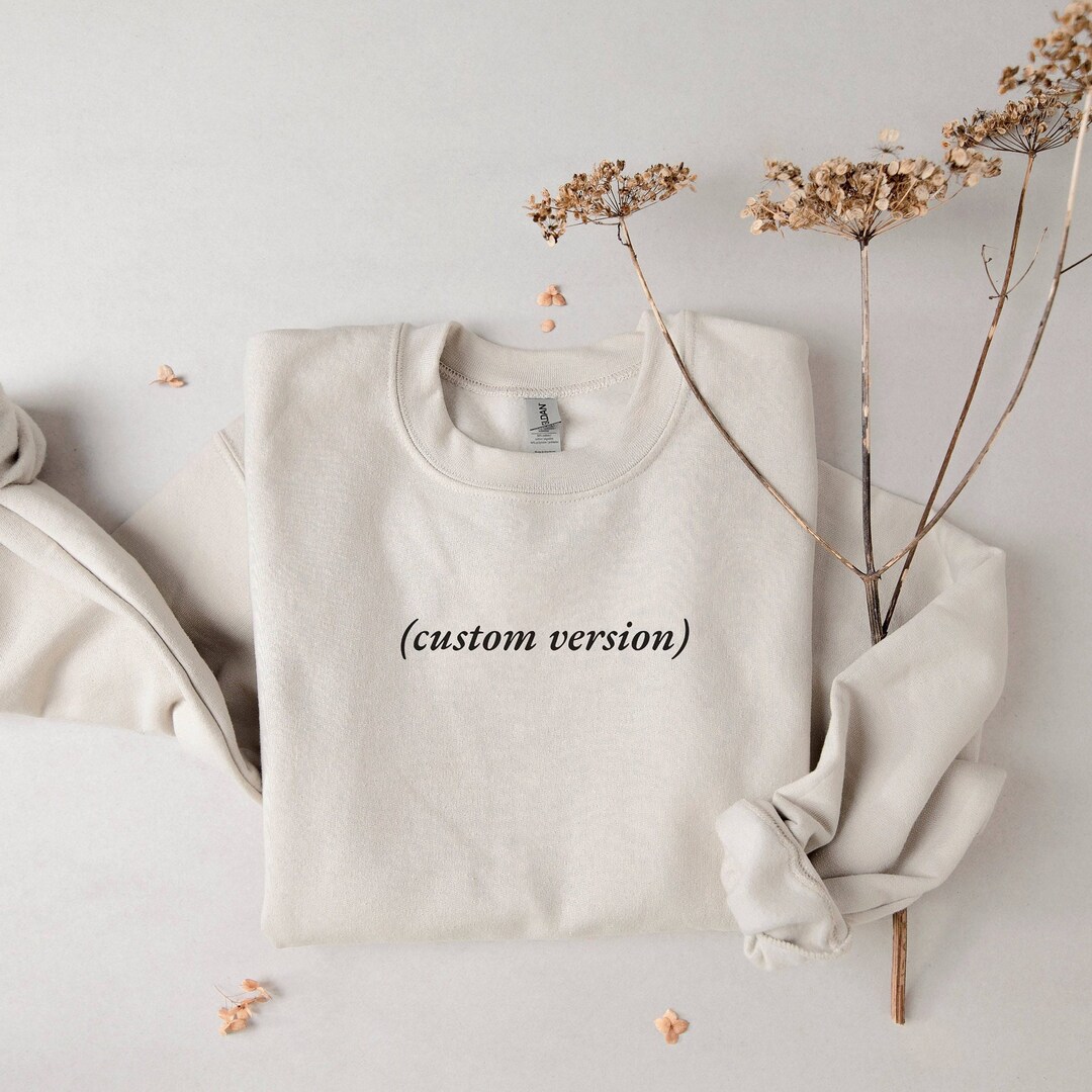 Custom Taylor's Version Embroidered Sweatshirt, Personalised Taylor ...