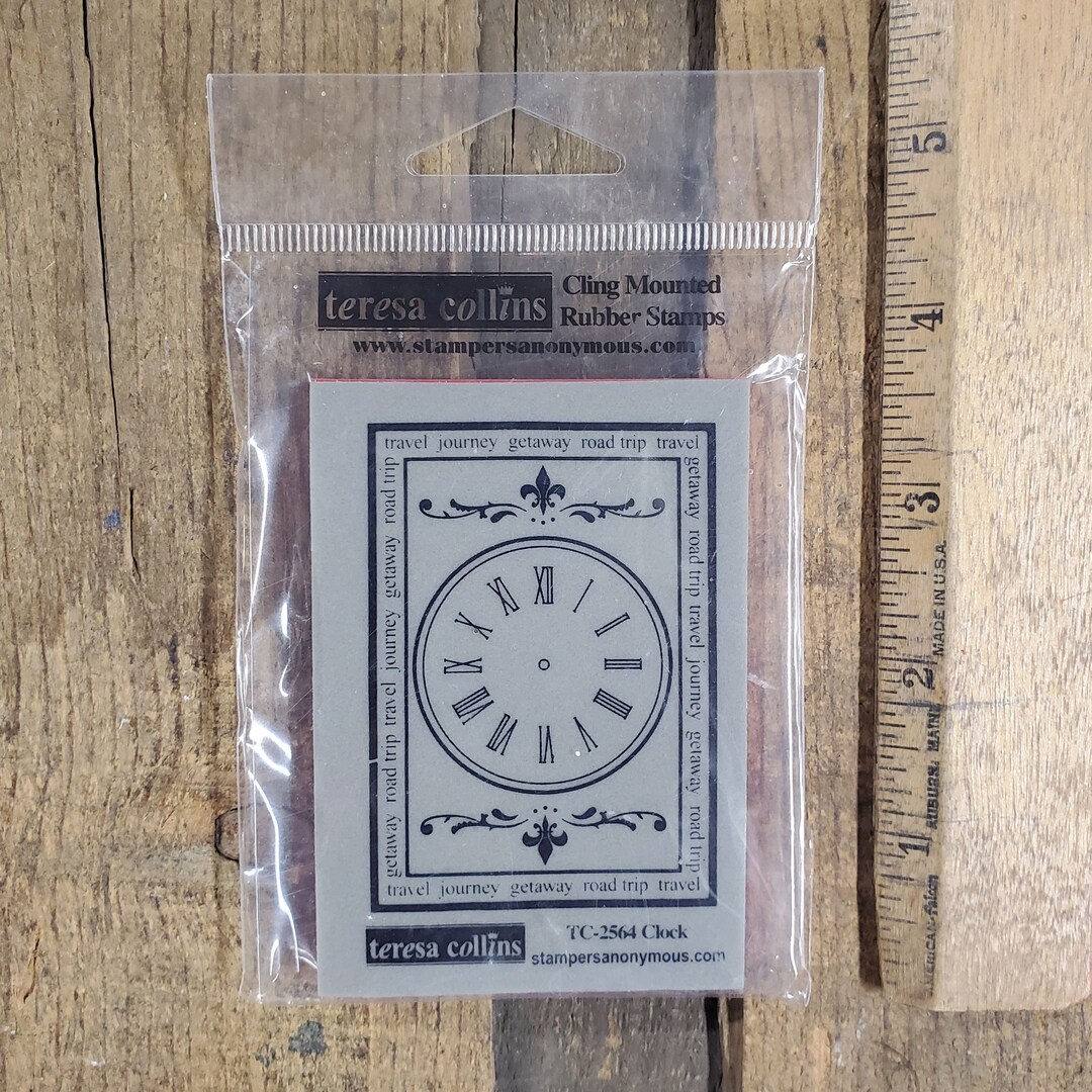 Teresa Collins/ Clock Stamp /cling Mounted Stamp/ TC-2564 - Etsy
