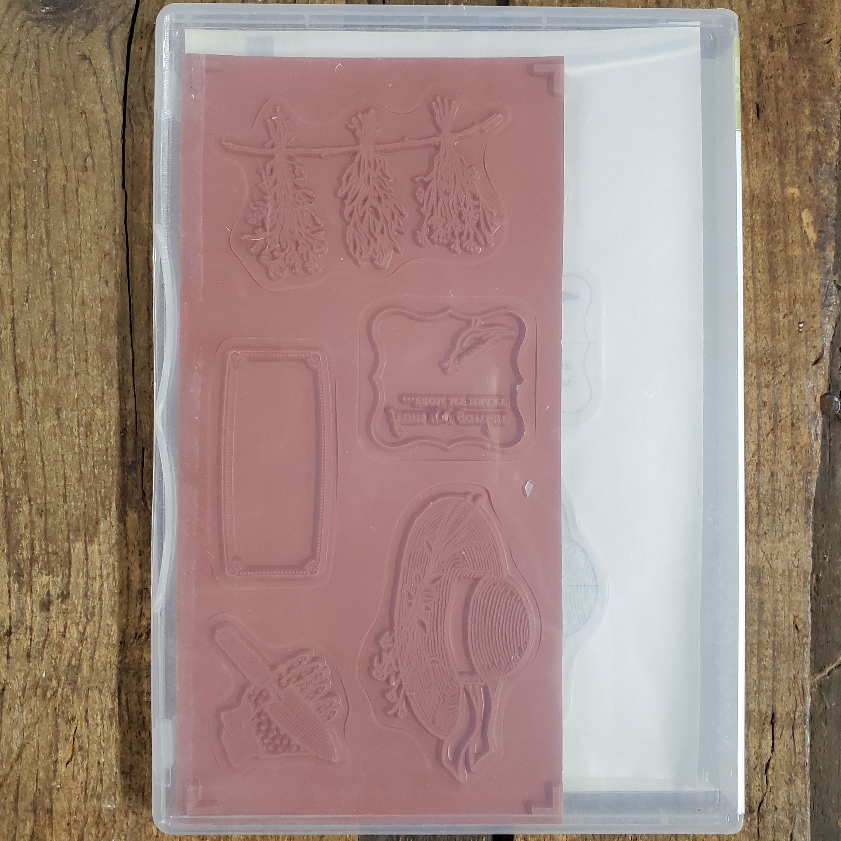 NEW Stampin Up Stamp Set/red Rubber Stamp/ You Choose/ Baby Prints ...