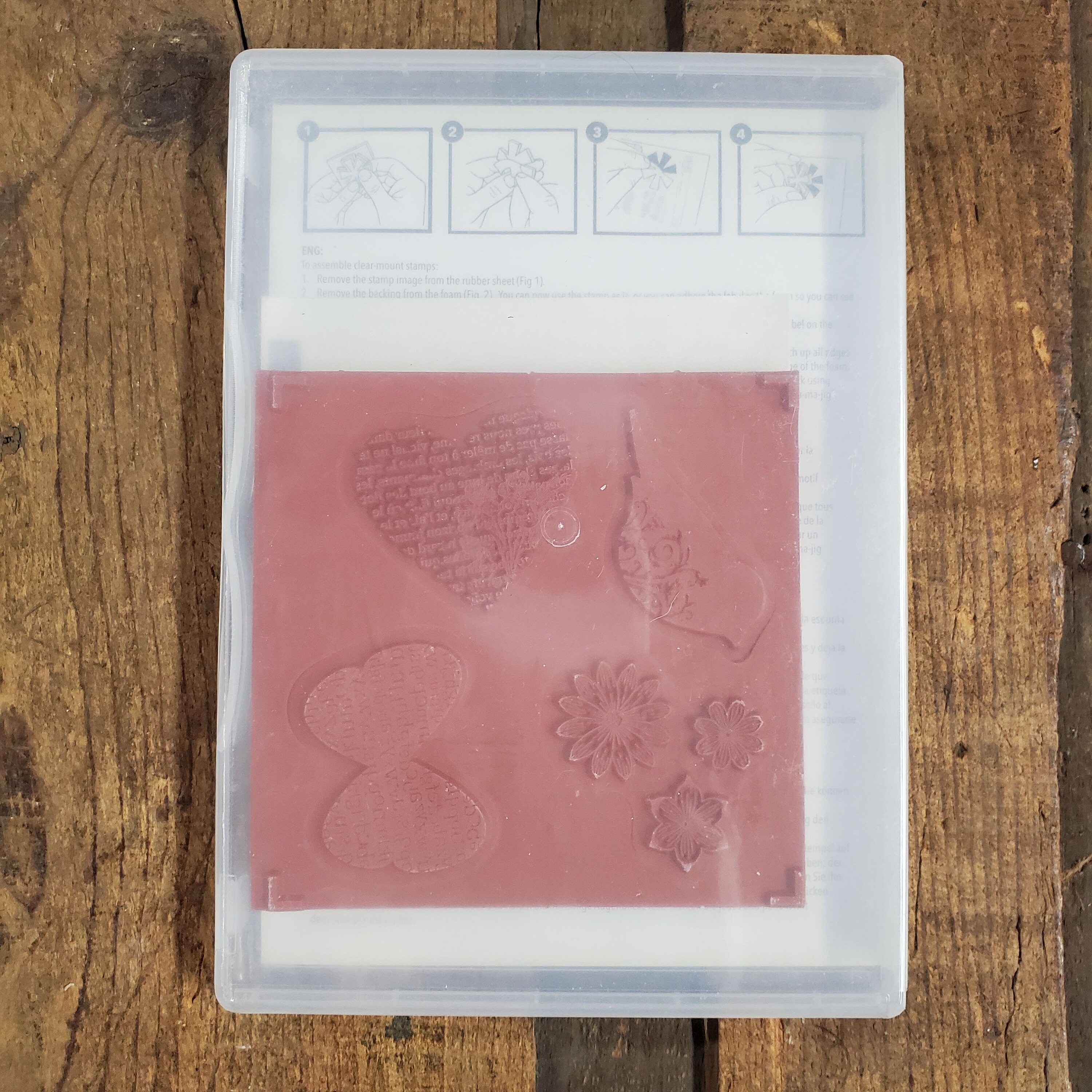 NEW Stampin Up Stamp Set/red Rubber Stamp/ You Choose/ Baby Prints ...