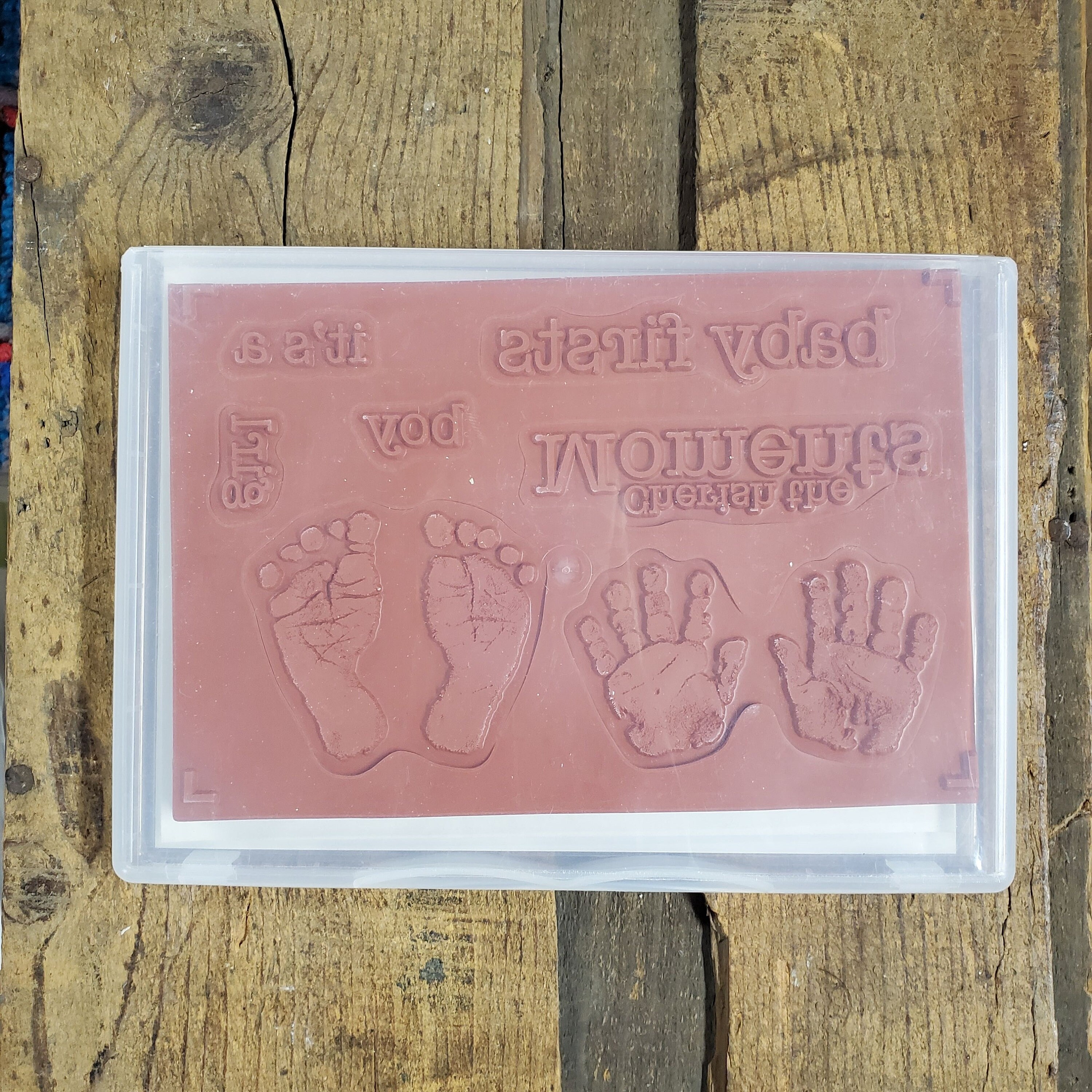 NEW Stampin Up Stamp Set/red Rubber Stamp/ You Choose/ Baby Prints ...